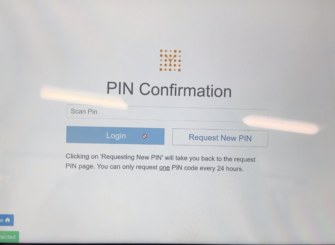 How to Login via Scan Pin Code